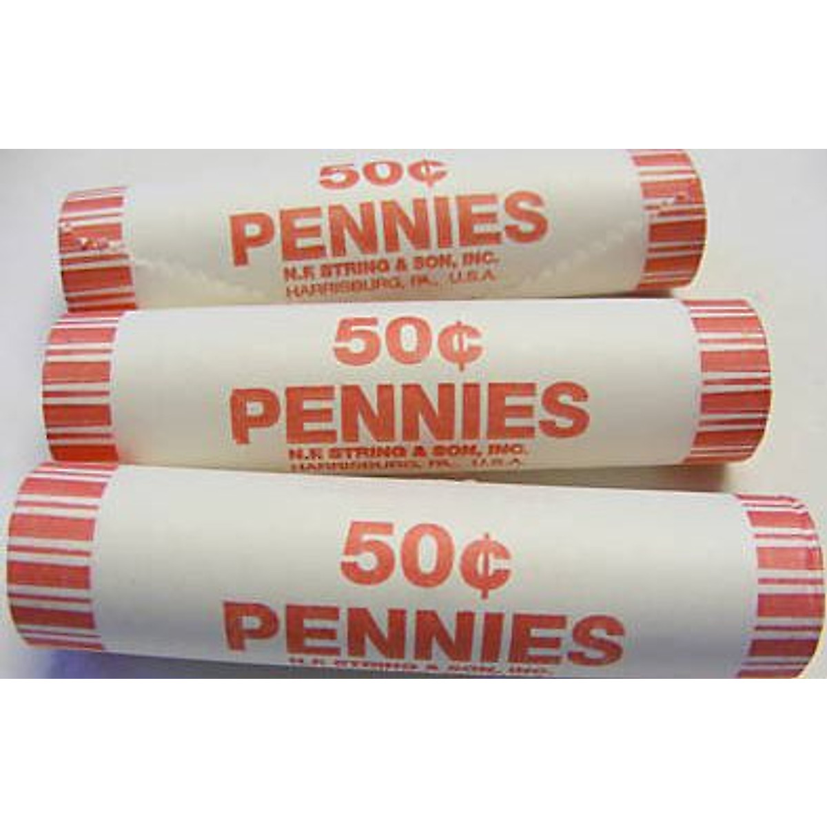 2009 D Lincoln Cent 50-coin Bankroll - NEW LOG CABIN Uncirculated