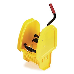 Rubbermaid Commercial Down Press Wringer for WaveBrake Buckets, 16-32 oz Capacity, Yellow, Heavy Duty Mopping/Cleaning for Professional/Janitorial Use