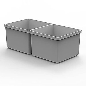 BUZBE Customizable Internal Bins (Deep), No Travel Bins, Prevents Rust, Organizer Bins, Drawer Organizer, Colony Tackle Box Bins, 2x2D (Deep)