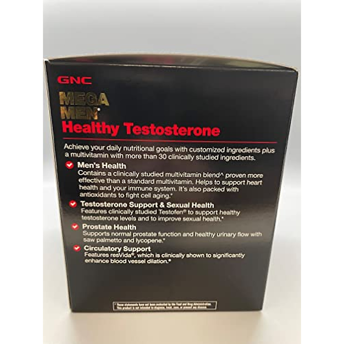 GNC Mega Men Healthy Testosterone Vitapak Program - 30 Vitapaks