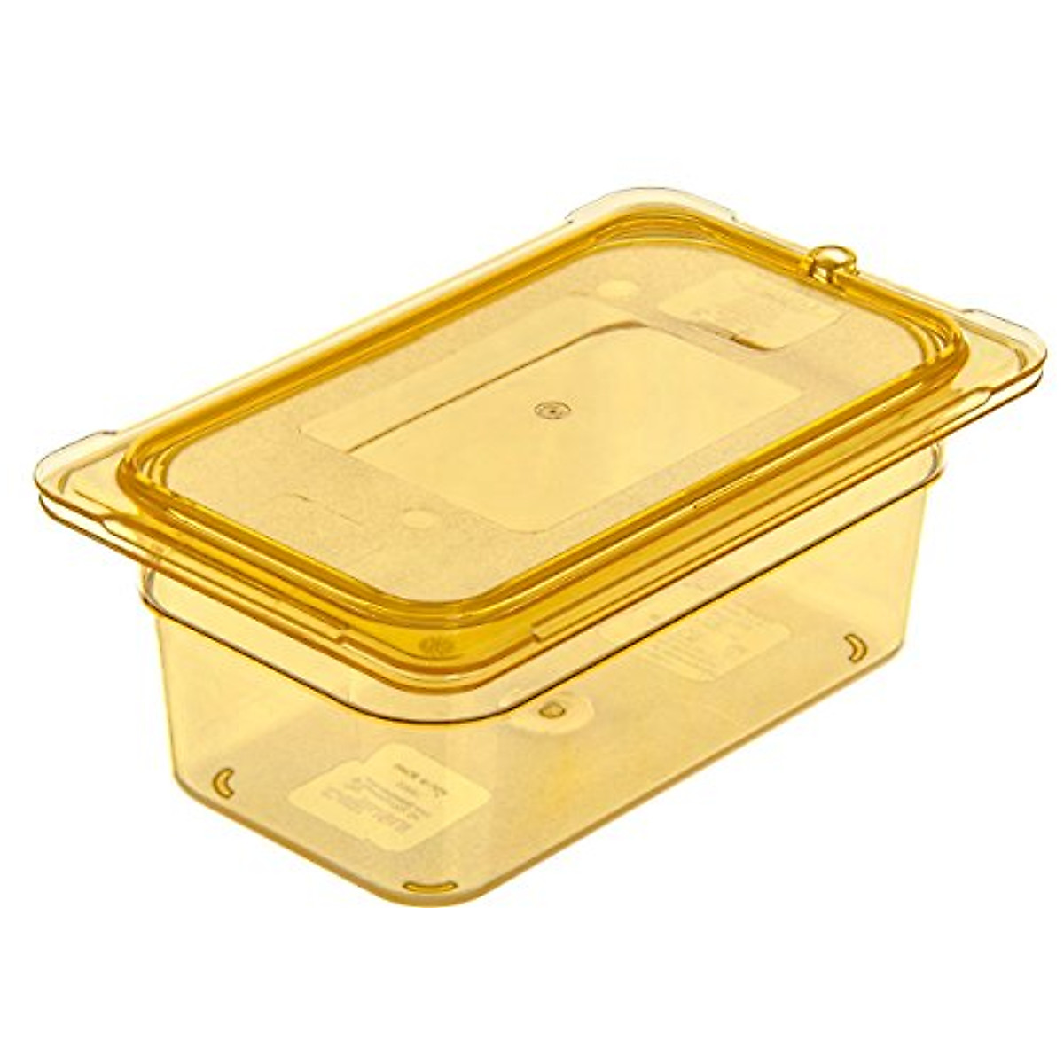 Carlisle FoodService Products 3088113 StorPlus High Heat Food Pan, 4" Deep, Quarter Size, Amber (Pack of 2)