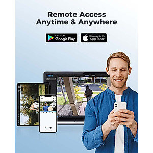 REOLINK 4K Outdoor Cameras for Home Security, Surveillance IP PoE Camera, Smart Human/Vehicle Detection, Work with Smart Home, Timelapse, Up to 256GB microSD Card, RLC-810A (Pack of 2)- Renewed