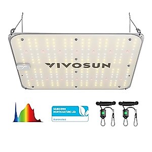 VIVOSUN VS1000E LED Grow Light, 2 x 2 Ft. with Samsung Diodes and Sunlike Full Spectrum for Indoor Plants, Seedlings, Vegetables, and Flowers