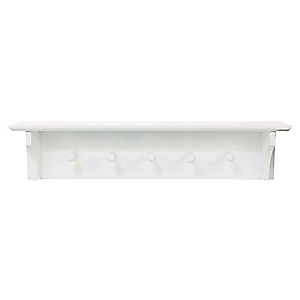 Kiera Grace 1-tier Kieragrace Traditional Floating-Shelves, 24 x 4.5 x 5.5 inches, White