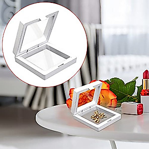 1 Challenge Coin Display Frame, 3D Floating Case M-EDALLION M-edal S-pecimen Small Gift Boxes for (as Show, One Size)