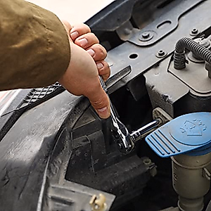 Mayouko 62 Pieces 1/4 Inch Drive Socket Set, SAE/Metric, 1/4" Dr. Socket Set with Ratchet and Adapters, 5/32-Inch - 9/16-Inch, 4mm - 14 mm