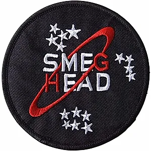 Red Dwarf Smeg Head Logo Embroidered Iron on Patch