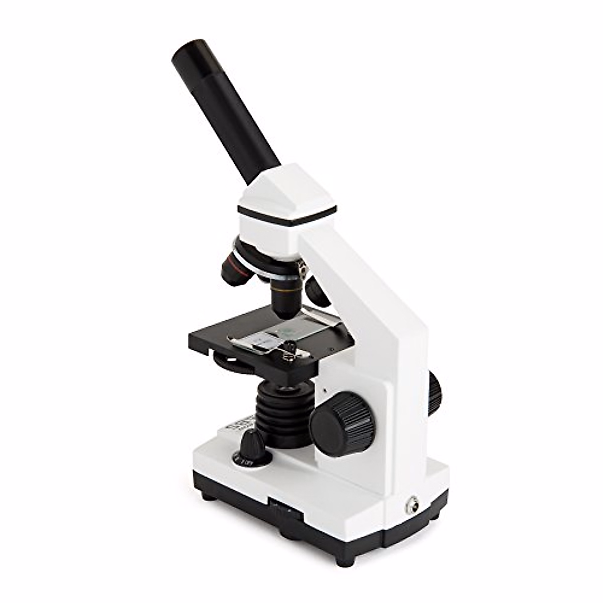 Celestron – Celestron Labs – Monocular Head Compound Microscope – 40-800x Magnification – Adjustable Mechanical Stage – Includes 2 Eyepieces and 10 Prepared Slides