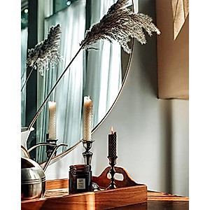 olorvela Taper Candles Handmade Beeswax Candles 14pcs, Hand-Rolled Candles Made of 100% Pure Beeswax, Natural Scent, Smokeless and Dripless Tapers(7 Pair, Light)