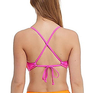 Body Glove Women's Standard Solo Underwire D, DD, E, F Cup Bikini Top Swimsuit, Flamingo Pink