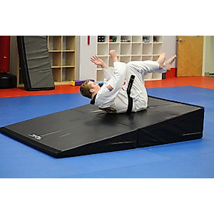 Tumbl Trak Folding Incline Cheese Mat, Black, 24 in x 48 in x 14 in