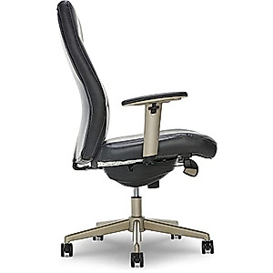 La-Z-Boy Baylor Modern Executive Office Chair, Adjustable Ergonomic Lumbar Support, Black