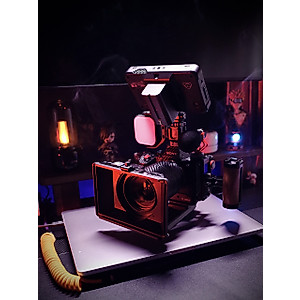 2PCS On Camera Microphone Shock Mount Holder Bracket Brackets 1/4'' Screw Female Mount for RODE VideoMicro,MM1,VXR10,MCM-1,M80 Mini Cardioid Shotgun Microphone,Aluminium Base