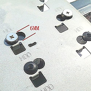 KIMLLOYD 20pcs Computer Case Shockproof Screws Shockproof Screws + Shock Absorption 3.5-inch HDD Shock Absorption Screws