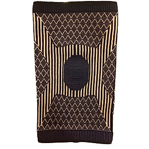 SHENGYADE Copper Knee Brace -Copper Knee Sleeve Compression For Sports,Workout,Arthritis Pain Relief and Support-Single (L)