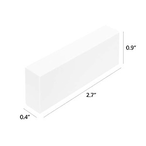 Amazon Basics Block White Eraser, 10 pack