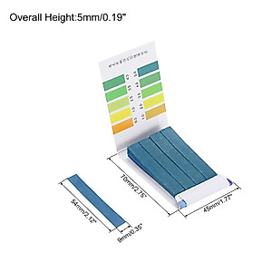 PATIKIL PH Test Strips 0.5-5, 4 Pack 320 Indicator Papers Litmus Tester for Water Food Soil Alkaline Acid Testing