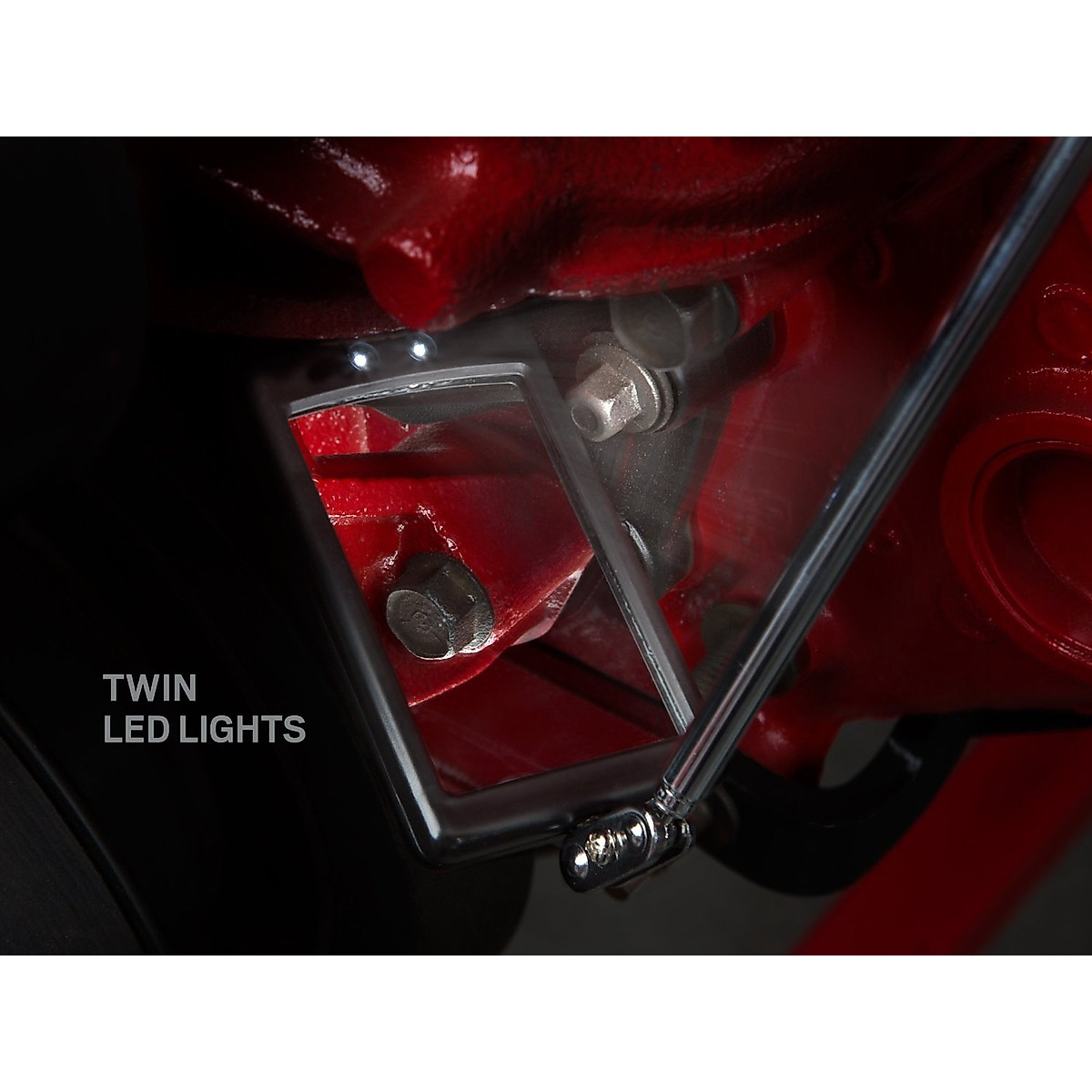 Optional life Telescoping LED Lighted Flexible Inspection Mirror 360 Swivel for Extra Viewing