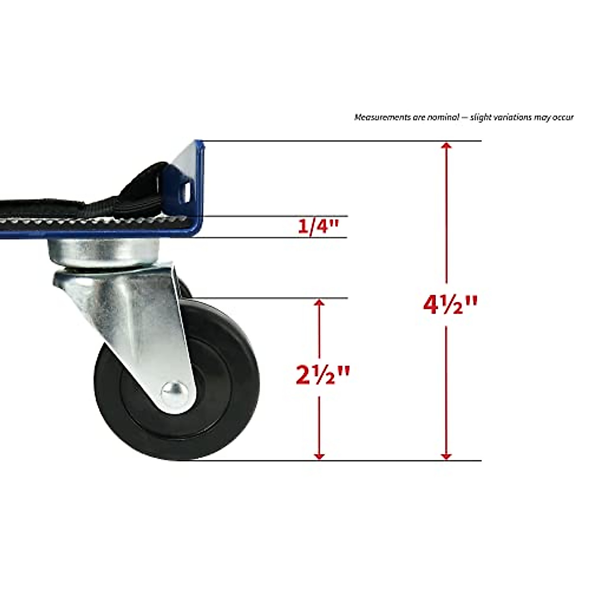 Shepherd Hardware 9298 Snowmobile Dolly Set, 1000-lb Load Capacity , Blue