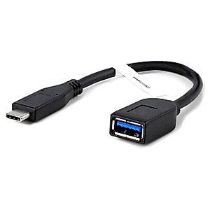 Plugable USB C to USB Adapter Cable with Driverless Technology, Enables Connection of USB Type C Laptop, Tablet, or Phone to a USB 3.0 Device (8 inch / 20 cm)