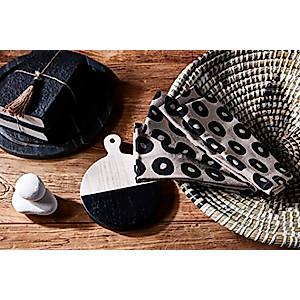 Mud Pie Black Grey Covered Book Stack, 6" x 8 1/4"