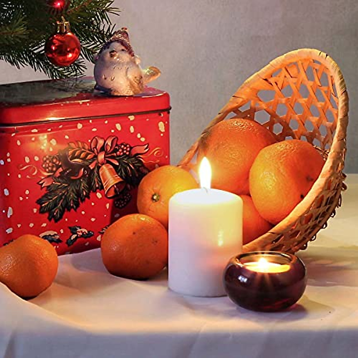 2x3 Inch White Pillar Candles, 12 Packs Unscented Dripless Cylinder Candles for Home, Wedding, Party, Dinner Table, 22 Hour Burn