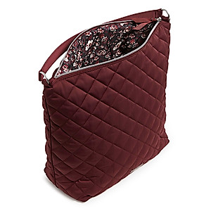 Vera Bradley Performance Twill Oversized Hobo Shoulder Bag, Raisin