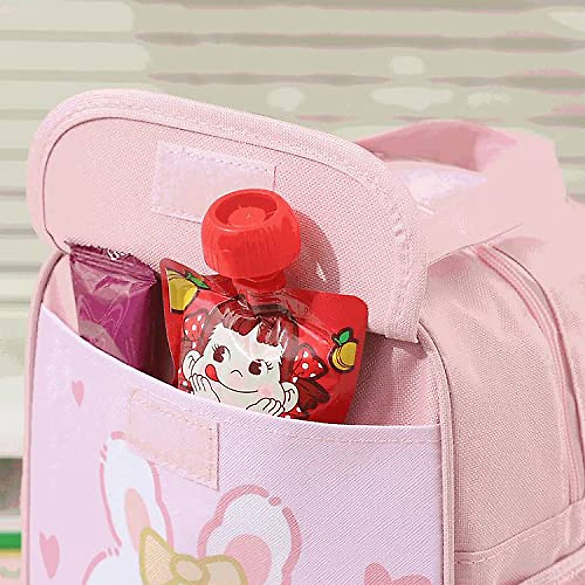 𝗖𝘂𝘁𝗲 𝗟𝘂𝗻𝗰𝗵 𝗕𝗮𝗴 Kawaii Animal Lunch Box Insulated Lunch Bag for Women Durable Reusable Tote Bag