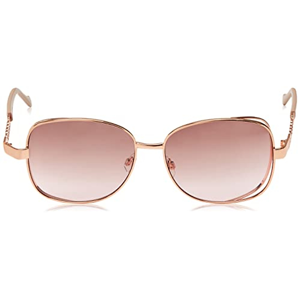 Jessica Simpson Women's J5512 Oversized Metal Square Sunglasses with UV400 Protection - Glamorous Sunglasses for Women, 61mm