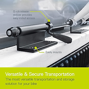 Original Bike Hitch by Delta Cycle - Securely Holds All 100mm Bicycle Fork Dropouts & Fits Any Flat Surface - Heavy Mountain Bikes, Road Bicycles & eBikes, Heat-Treated Aluminum