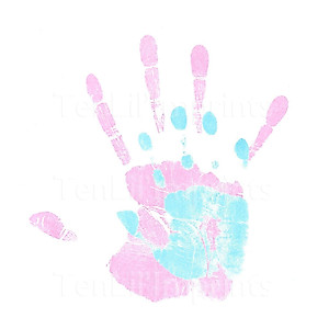 Daddy & Me Inkless Handprint and Footprint Kit