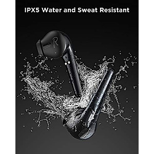 1MORE ComfoBuds Wireless Earbuds for Kids, Mini Noise Cancelling True Wireless Earbuds for Teenager, Bluetooth 5.0 Headphones with 4 Mics, IPX5 Waterproof Sports Earphone for Students, Black