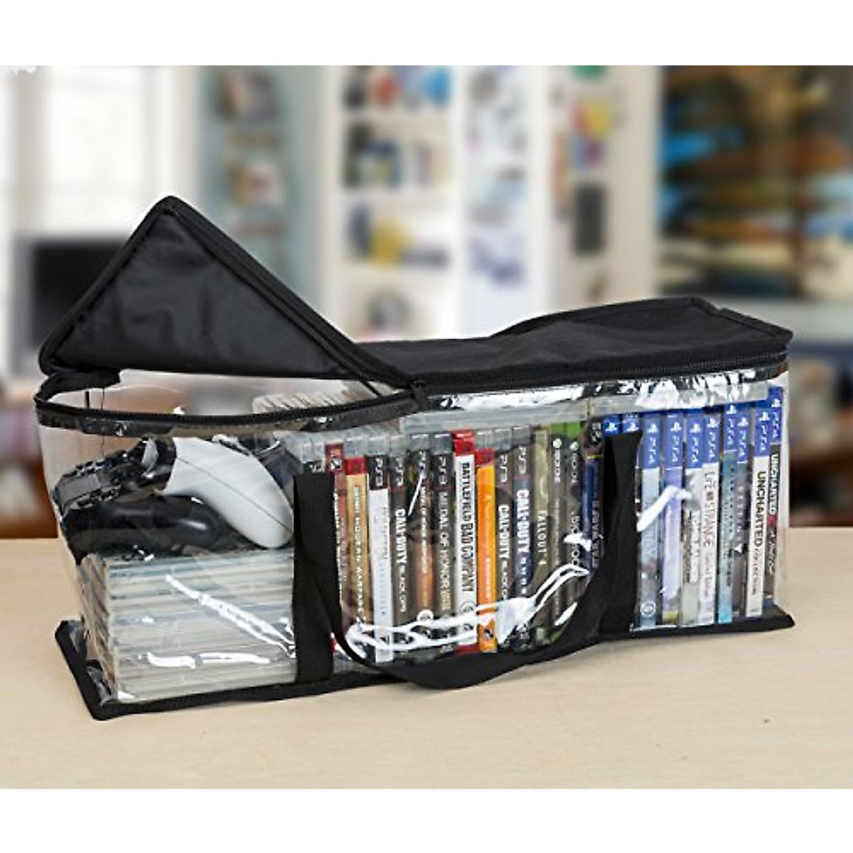 Besti Home DVD Storage Bags (2-Pack) Holds 80 Total Movies or Video Games, Blu-ray, | Convenient Travel Case for Media | Stackable, Easy to Carry