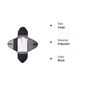 Garment Packing Folder For Travel Clothes Organizer Travel Garment Bag Luggage Accessory Black