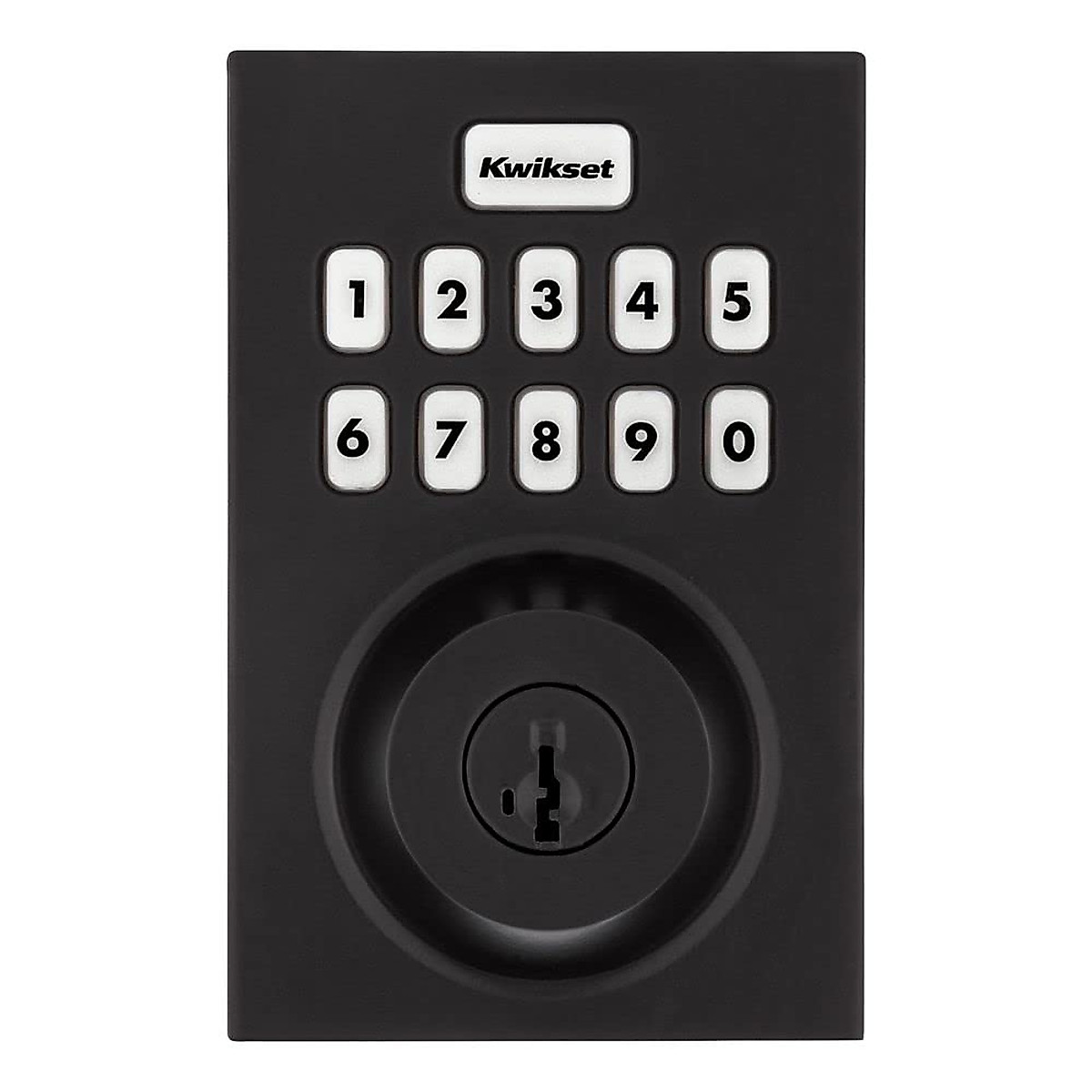Kwikset Home Connect 620 Keypad Connected Smart Lock with Z-Wave Technology Featuring SmartKey Security in Matte Black