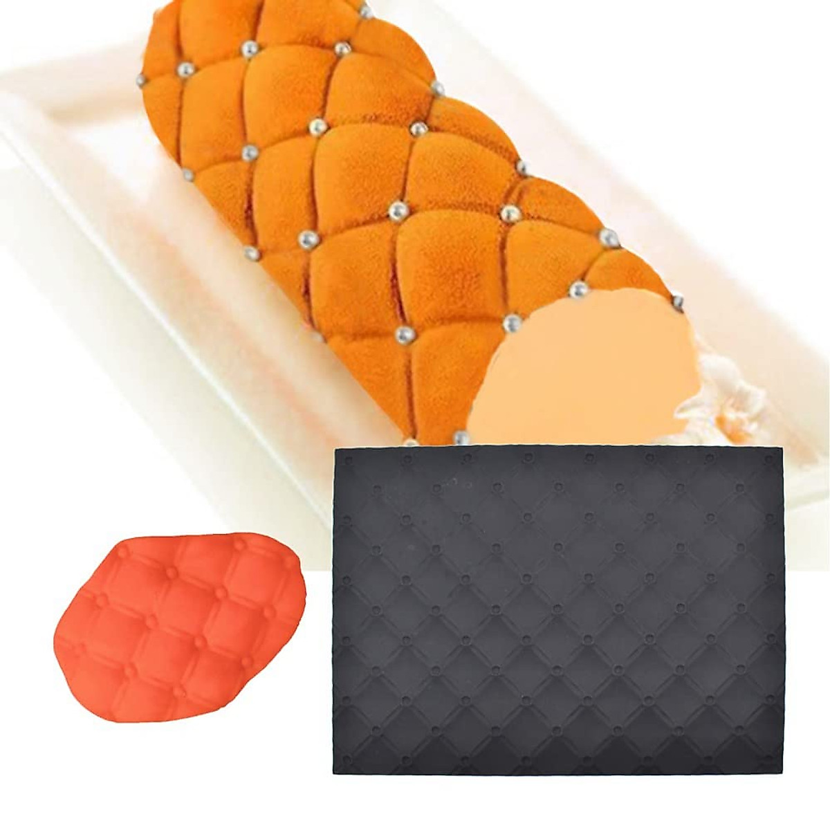 Mousse Silicone Mat Mousse Roll Swiss Roll Texture Mat Plaid Lace Fondant Mat Pastry Baking Resin Mold Cake Decorating