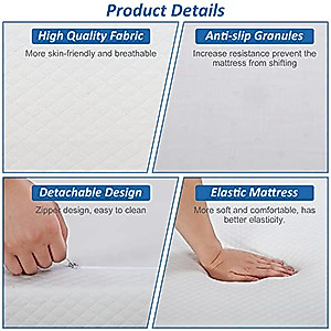 Hudada Twin Mattress, 8 Inch Gel Memory Foam Mattress CertiPUR-US Certified Foams, Cool Sleep & Pressure Relief, Medium Firm Mattresses, Mattress-in-a-Box, Twin Size
