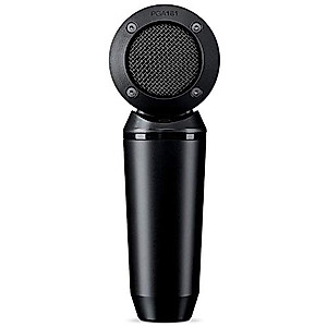 Shure PGA181 Condenser Microphone - Side-Address Mic for Instrument and Vocals with Cardioid Pick-up Pattern, 3-pin XLR Connector, Stand Adapter and Zipper Pouch, No Cable (PGA181-LC)