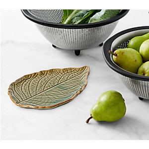 Leaf Spoon Rest For Stove Top Ceramic Spoon Holder For Kitchen Countertop Green Cooking Spoon Rest Cute Kitchen Spoon Rest Green Leaf Kitchen Decor And Accessories