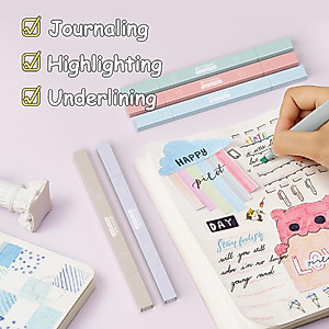 GOTIDEAL Aesthetic Cute Pastel Highlighters set, Dual tip 12 Pack No Bleed Bible Highlighters for office, School study accessory supplies