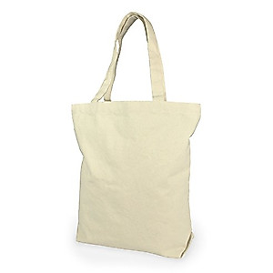 DII CAMZ33546 100% Cotton, Machine Washable Heavy Duty Canvas Reusable Shopping Tote Bag, Natural and Eggplant Damask, Set of 3