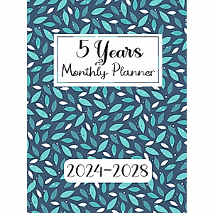 5 Years Monthly Planner 2024-2028: Agenda Schedule Organizer and Appointment 2024-2028, 171 Pages.