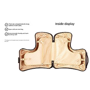 AO WEI LA OW Travel Suitcases PC Kids' Luggage Suitcase with Wheels Ride-On Rolling Trolley Case Fits to Kid 6-12 Years Old (Checkd-24-Inch)