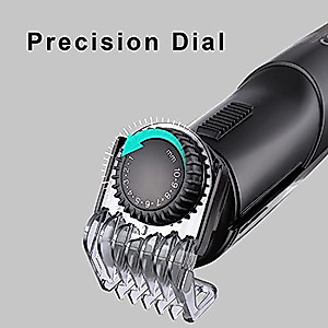 Hatteker Mens Hair Clipper Beard Trimmer Grooming kit Hair Trimmer Mustache Trimmer Body Groomer Trimmer for Nose Ear Facial Hair Cordless Waterproof 5 in 1