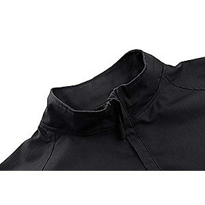 CRYSULLY Men's Spring Sport Assault Military Camo Tactical Combat Shirt Black