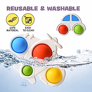 Maydolly Baby Toy for Toddler Kids Ages 6 Months and Up, Kids Sensory Toys Silicone Flipping Board Early Educational Toddler Baby Toy