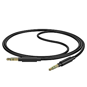 Geekria QuickFit Audio Cable Compatible with Master & Dynamic MG20, V-Moda, TREBLAB, SMS Audio, Koss, HiFiMAN, Grado, Ghostek Cable, 3.5mm Aux Replacement Stereo Cord (4 ft/1.2 m)