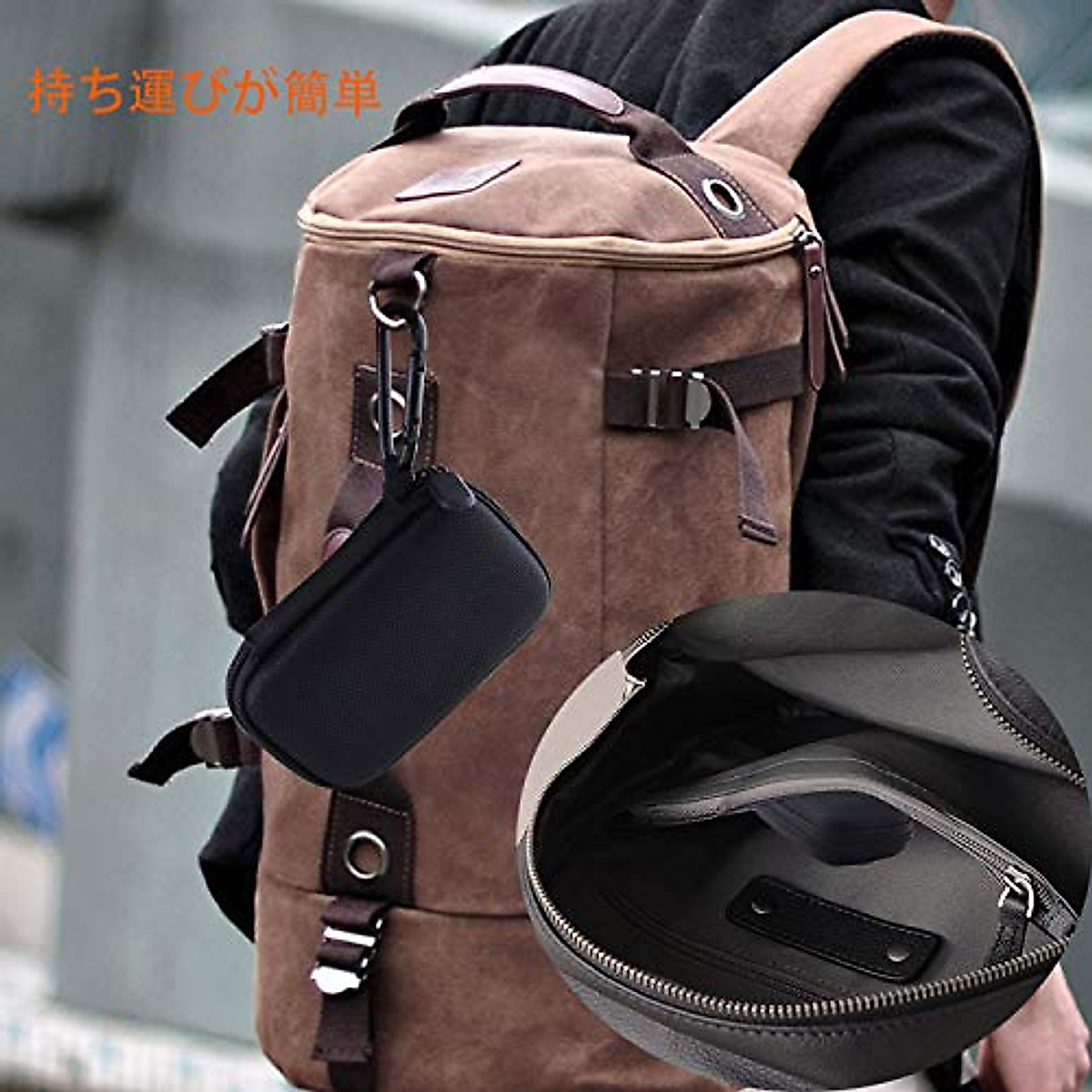 WERJIA Hard EVA Travel Case for Sony Wi-Xb400/Wi-C200/ WI-C310 Wireless in-Ear Headphones. Earphone Carrying Case MP3 Player Case Headphone Small Storage Pouch