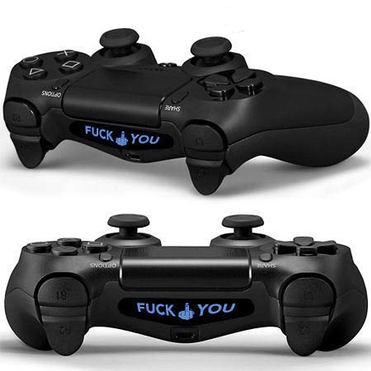 SKINOWN Pair of LED Light Bar Vinyl Decal 2PCS Sticker Cover Skins for PS4 Controllers