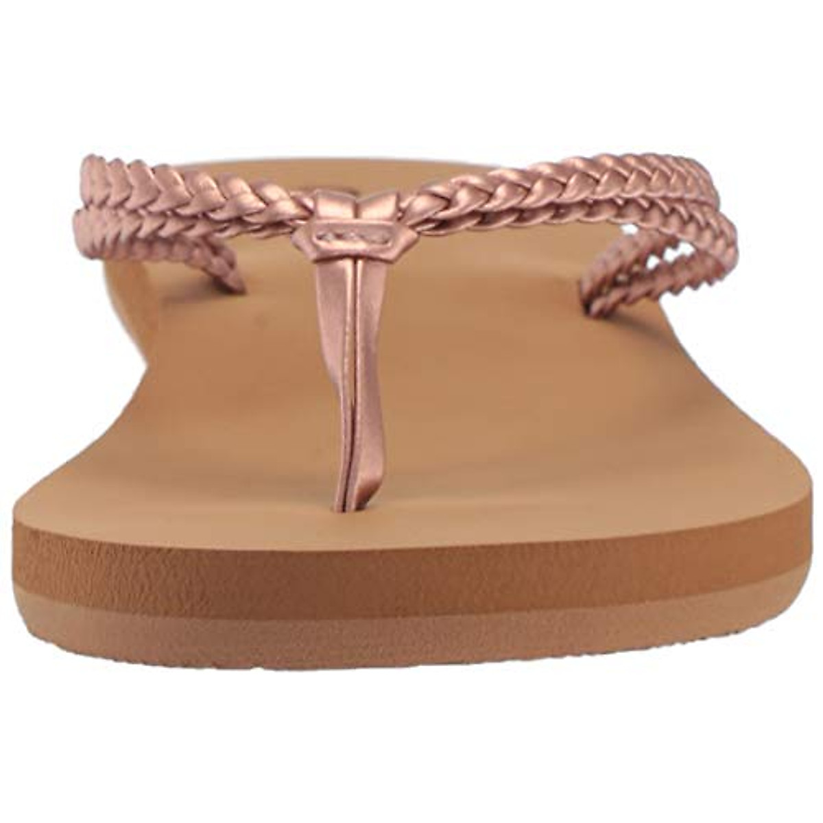 Roxy Women's Costas Sandal Flip Flop, Rose Gold, 8 M US